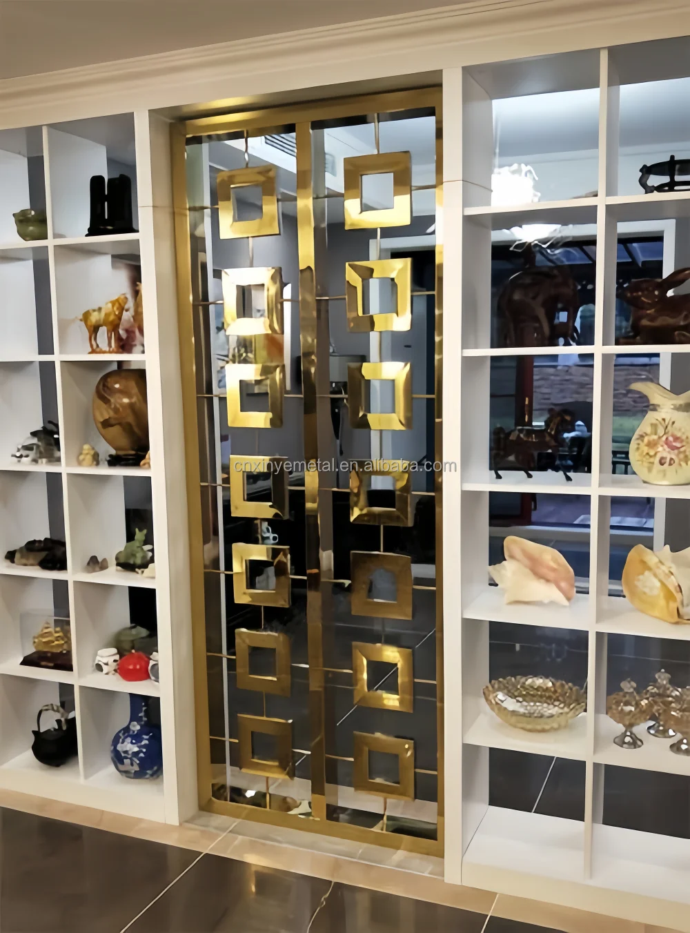 Waterproof Hotel Lobby Metal Screen Divider Stainless Steel Partition ...