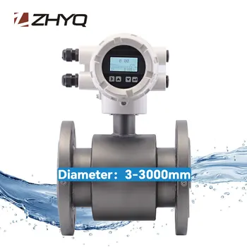 Industrial Flanged Dn3-dn3000 Water Liquid Waste Water Digital Electromagnetic Flowmeter - Buy ...