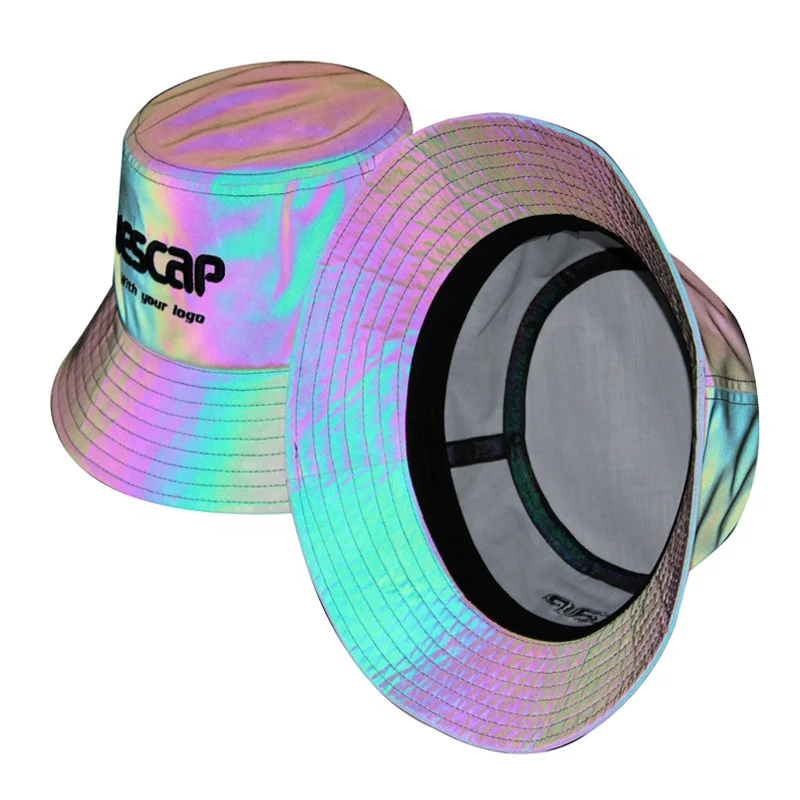 2021 New Reflective Bucket Hats Floral Reflective Bucket Hats Custom ...
