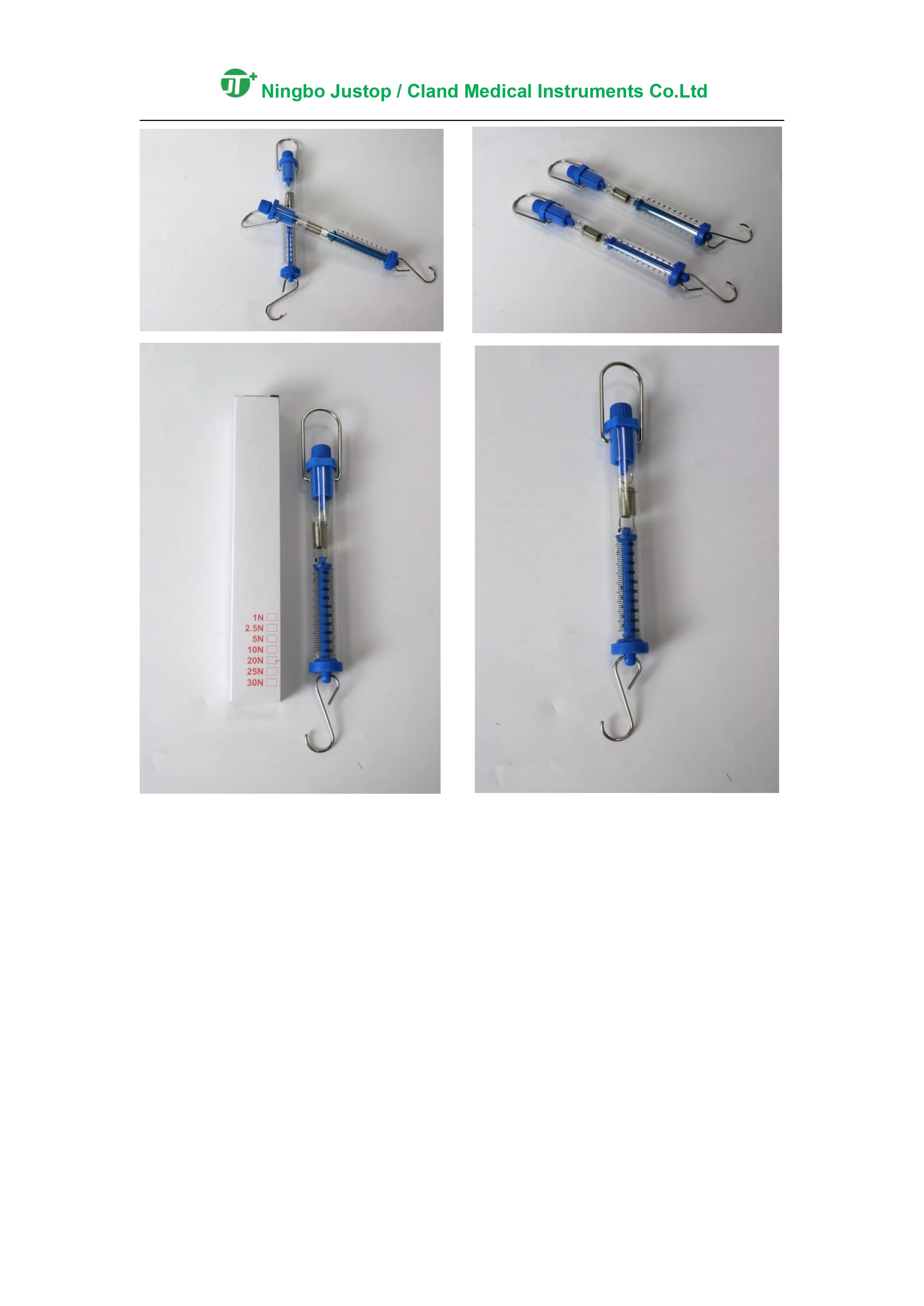 Physics Experiments Portable Mechanical Scale Tension Meter 20N/2kg ...
