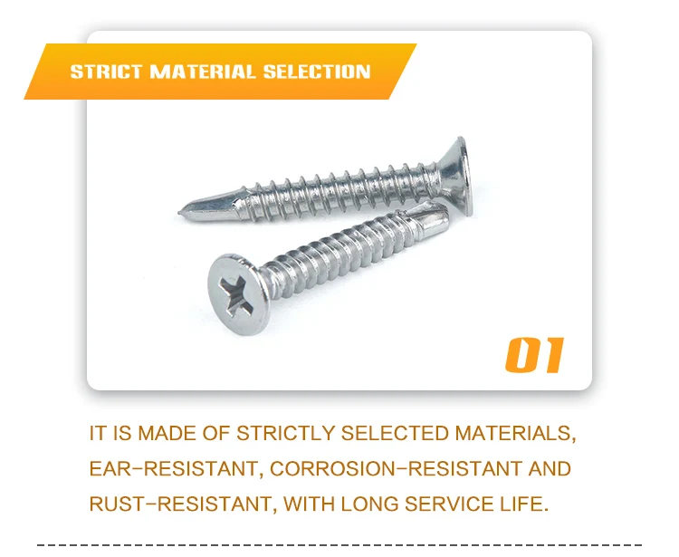 Torx Countersunk Head Self Drilling Tek Screw Wood to Metal