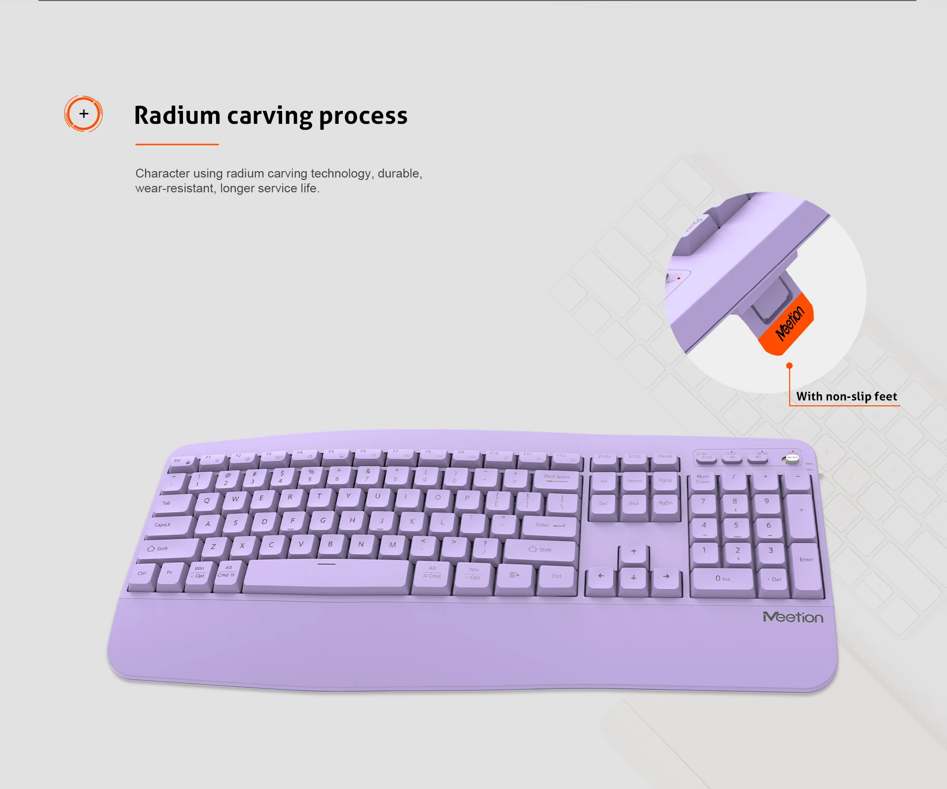 Meetion Directora Mouse And Keyboard I Pad Bluetooth 105 Keys Wireless ...