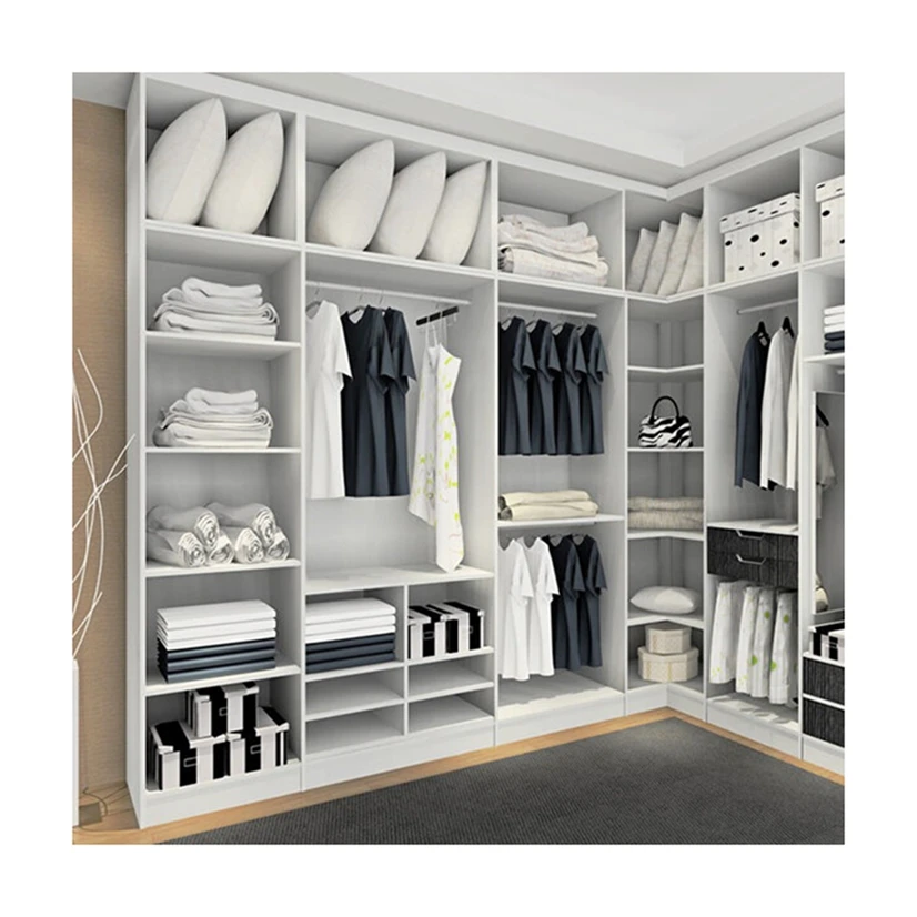 YALIG modern small L shape walk in closet wardrobe bedroom design ...