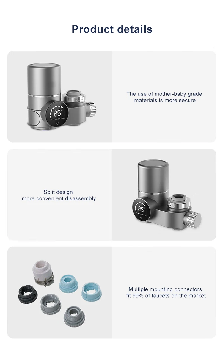 2024 Small Domestic Smart Tap UV Kitchen Water Purifier