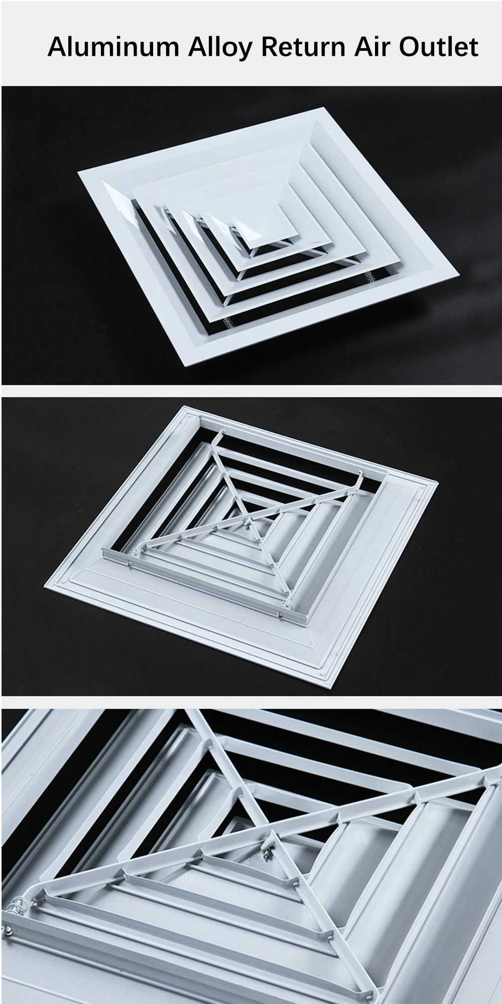 Hvac Ventilation Aluminum Diffuser Air Vent For Air Conditioning Air ...