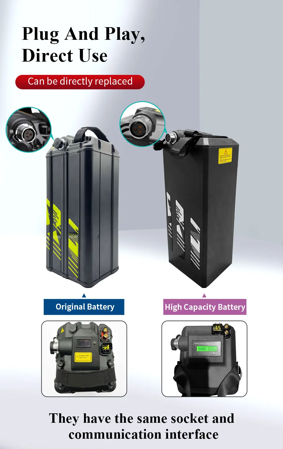 For Sur-ron Light Bee X Large Capacity Battery Bluetooth Direct ...