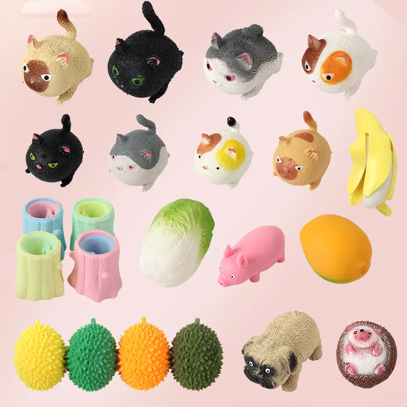 Manufacture Squishy Squeeze Stretchy Stress Beads Fruit Ball Fidget ...