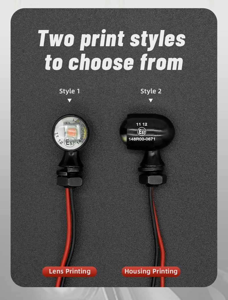 ECE E-mark Super Brightness Mini Motorcycle Led Blinker 12V Motorbike ...