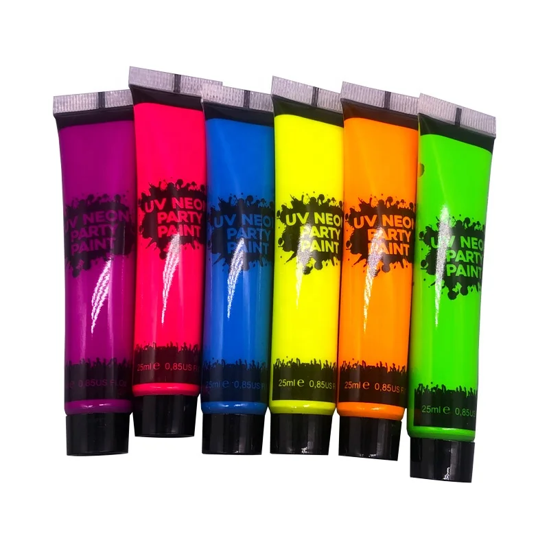 25ML UV Neon Face Paint - Glow in the Dark Cosplay Makeup