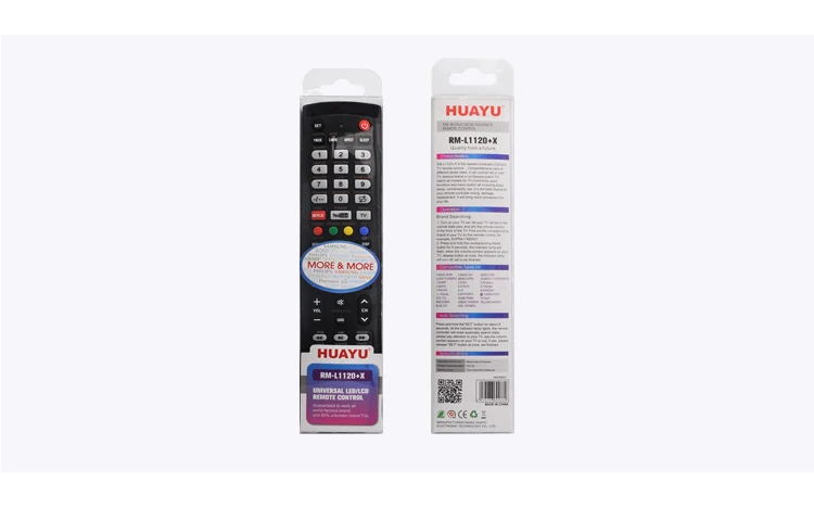 HUAYU RM-L1120+X - Smart TV Remote Control for Samsung, Sony, LG