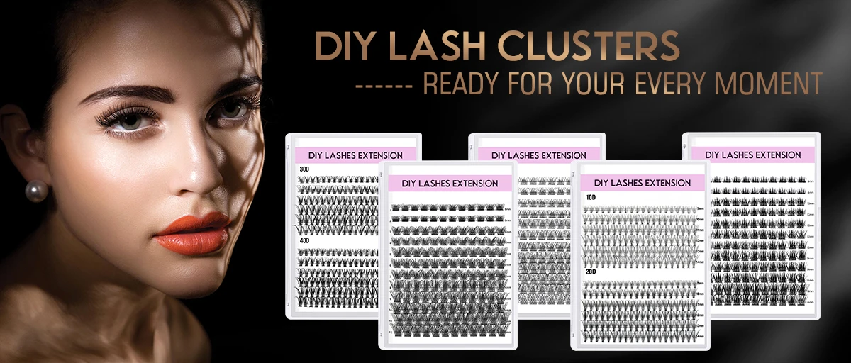 Custom Segment DIY Lash Extension Kit Private Label Soft Wispy Lash ...