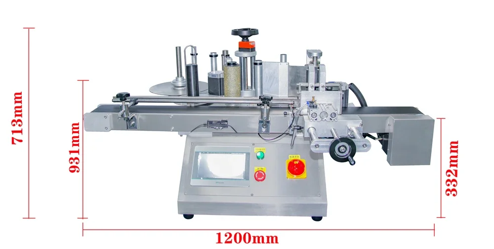 High Speed Automatic Tabletop Plastic Glass Round Bottle Labeling Machine