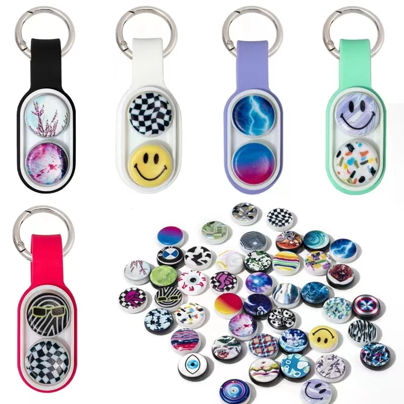 New Pop Puck Fidget Toy Set Stress Relieve Stretchy Popping Tube Toys ...