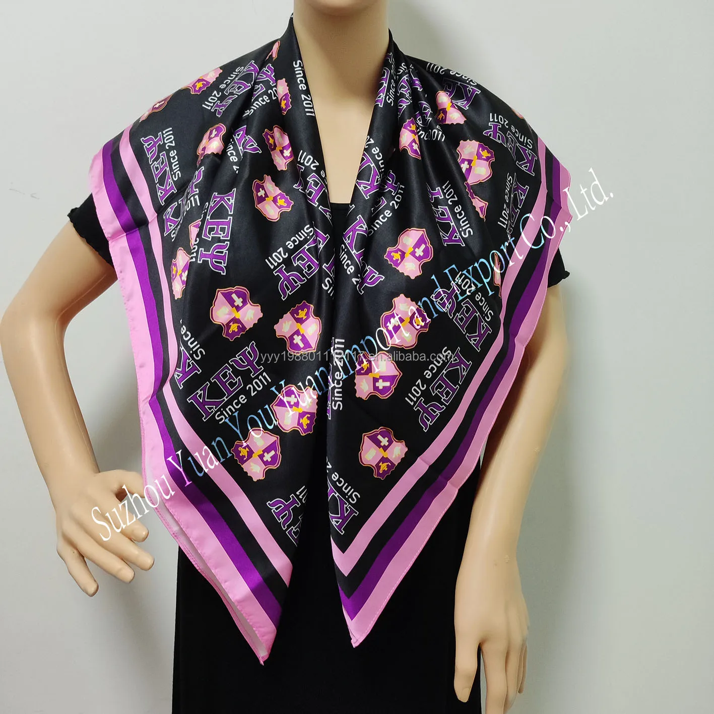 HOJ Heroines of Jericho Imitated Silk Scarf for Women Small Hair Band ...