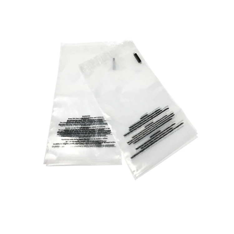 Custom 5 X 7 LDPE Self Adhesive Clear Poly Bags Plastic Suffocation ...