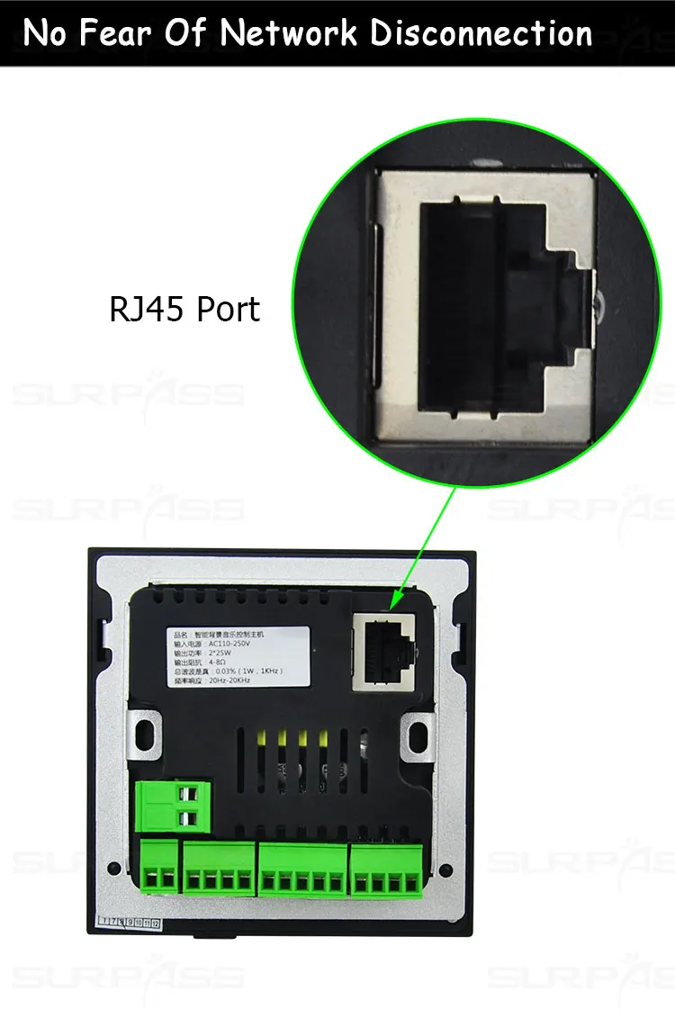 4 Channel Tuya Audio Wall Amplifier - Smart Home Music Control