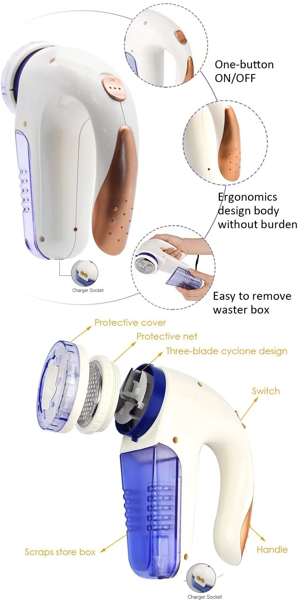 Fabric Lint Shaver - Efficient Hair Ball Trimming Tool