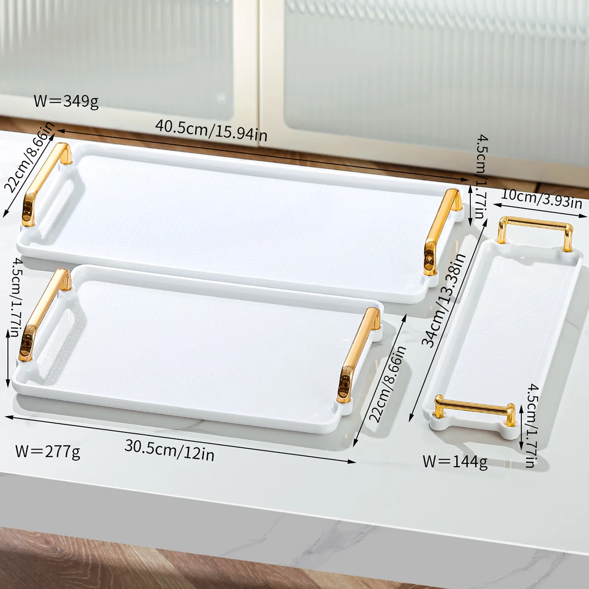 Light Luxury Tray Rectangular Household Living Room 2023 New Plate ...