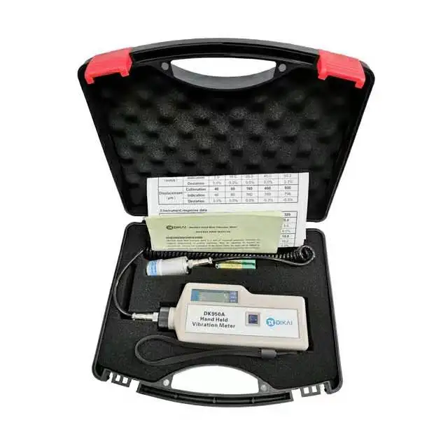 DK950A Hand Held Vibration Meter Vibration Tester Motor Probe Detector ...