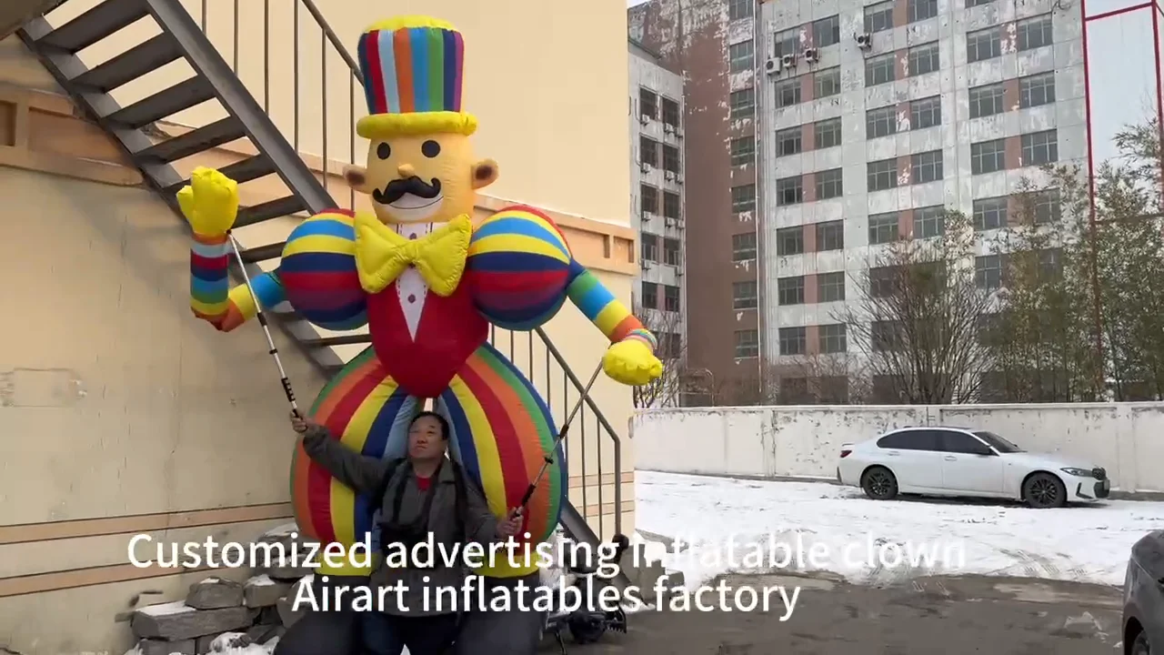 Joker Robot Character Inflatable Adult Puppet For Circus Carnival Event ...