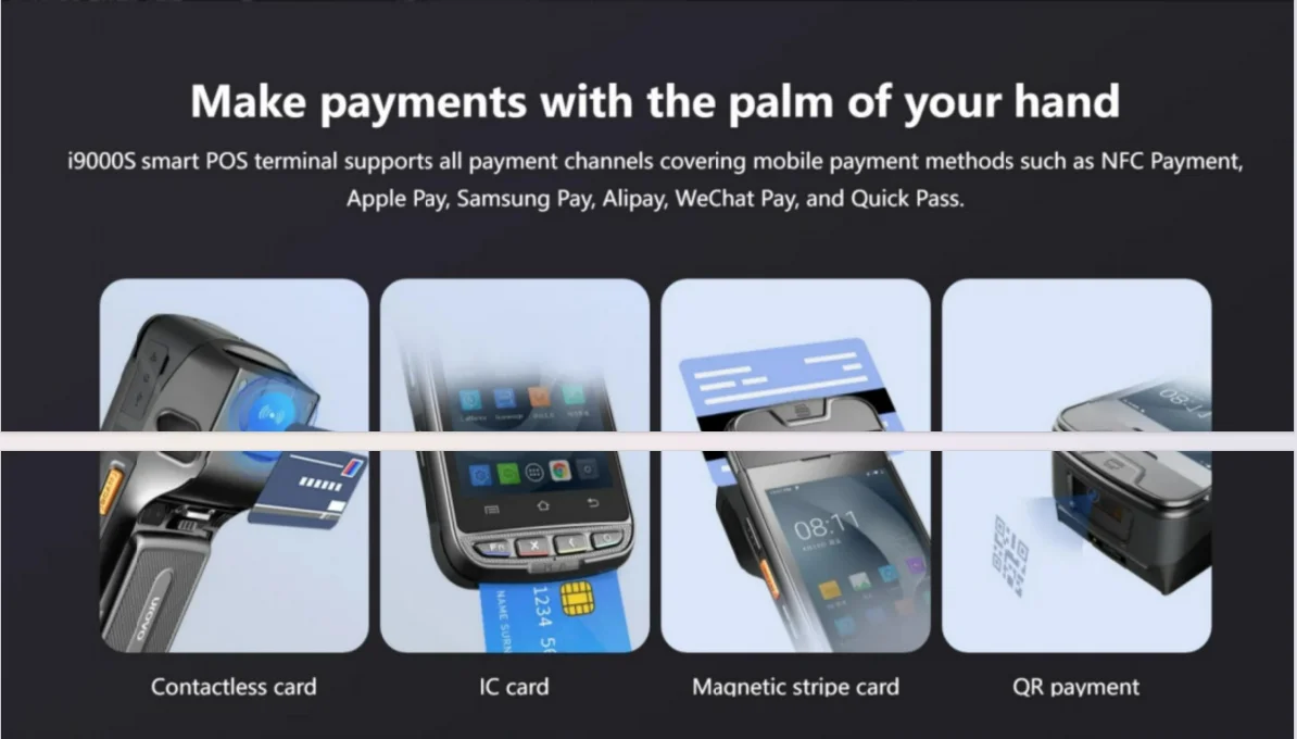 Urovo I9000s Android Smart Pos Terminal Supports All Payment Channels ...