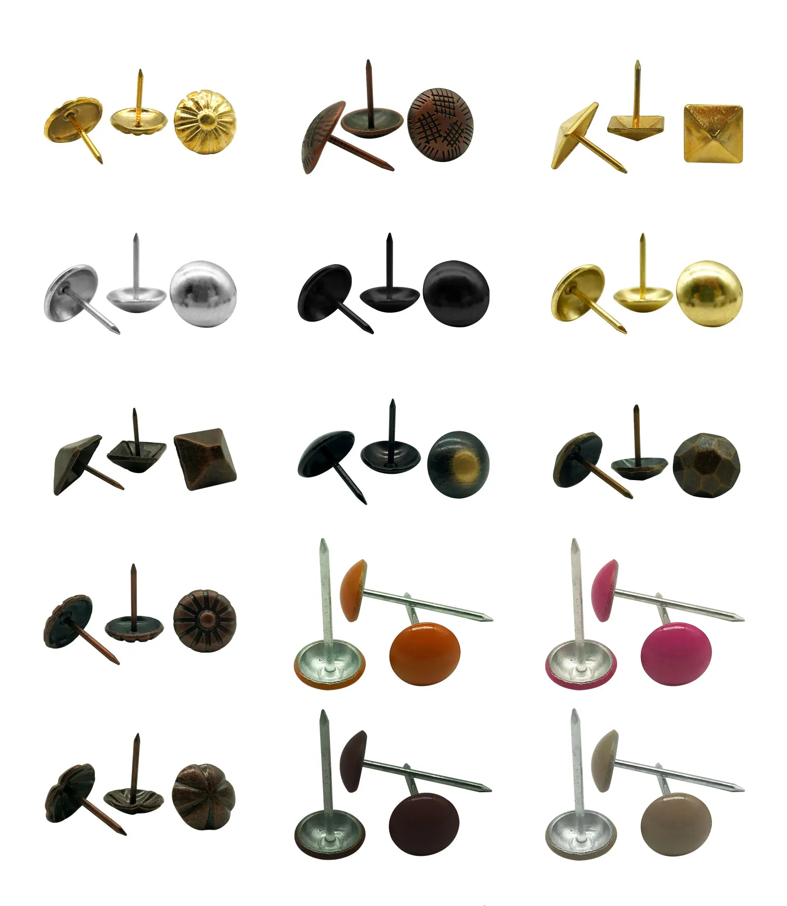 HUAWEI Brass Surface Decoration Furniture Tack Nail 11*17mm Iron Square ...