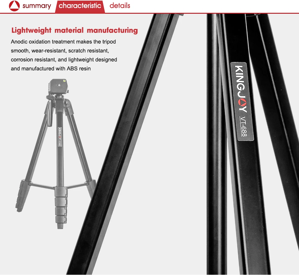 Lightweight Portable Extendable Tripod - Perfect for Cameras