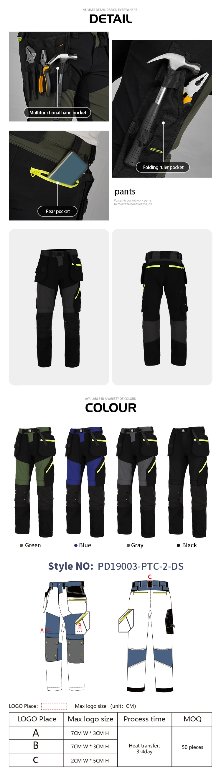 Multifunctional Tool Pocket Workwear - Durable & Comfortable