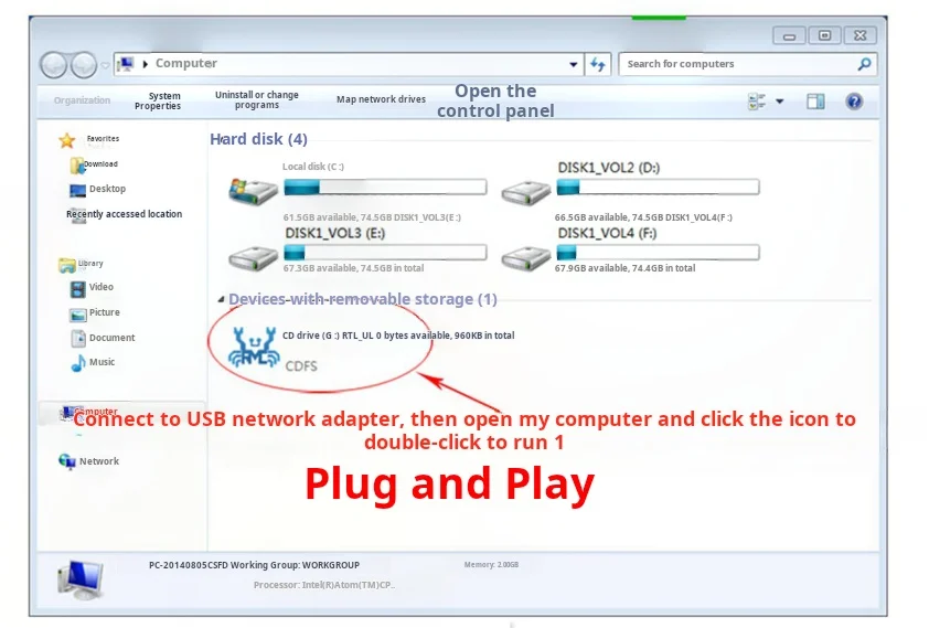 Usb To Rj45 Wired Network Card Usb2.0 100 M Network Card Fast External ...