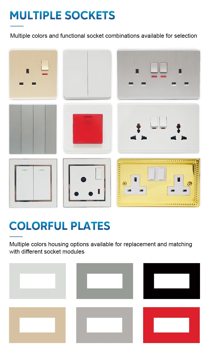 Metal Clad Range 4 Gang Switch With Box Metal Plate 86 Plate - Buy 4 ...