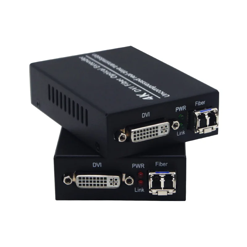4k Dvi Fiber Extender 10km Single Mode Single Lc Dvi To Fiber ...