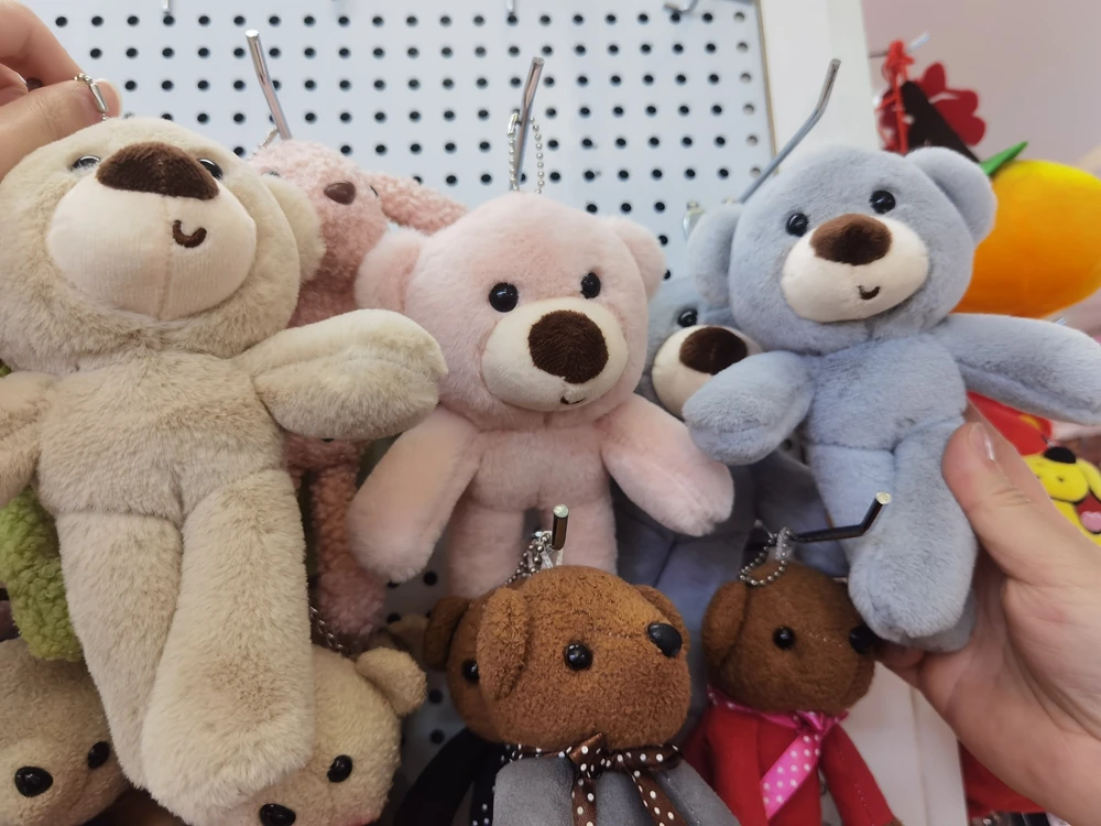 Custom Cute Cartoon Mini Plush Keychain - Perfect Gift