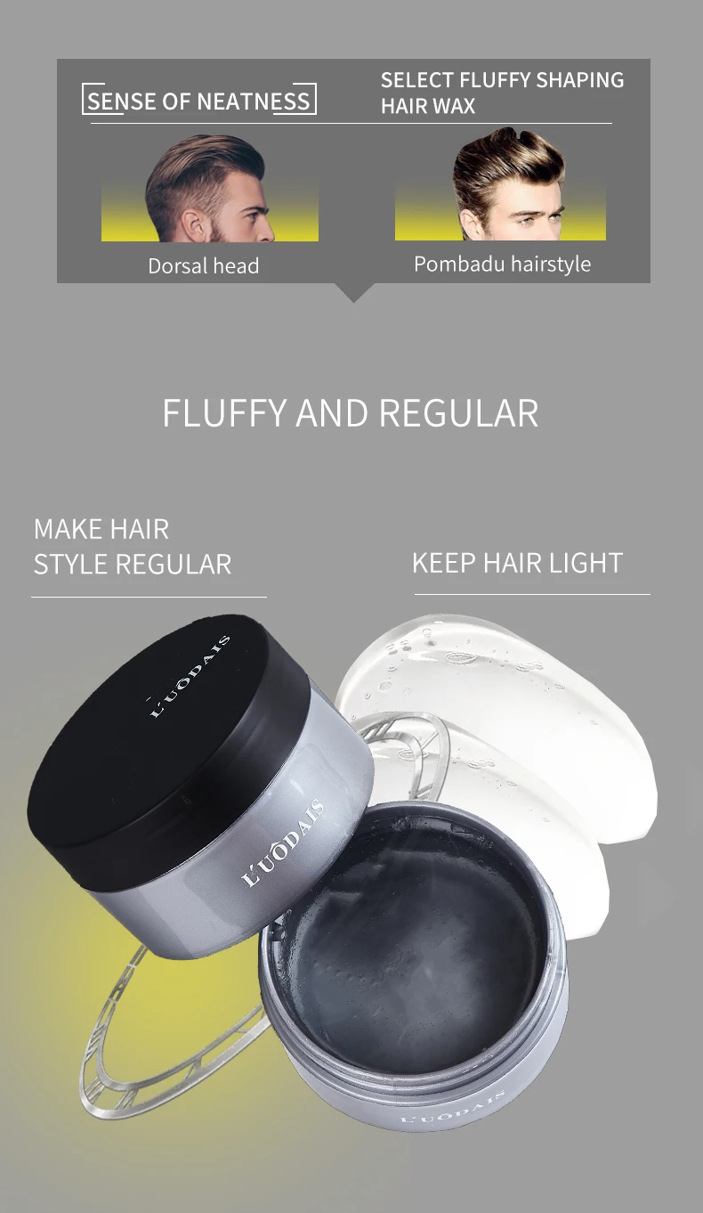 Luodais Hair Paste Men's Styling Cream,Natural Fluffy Matte,Wholesale ...