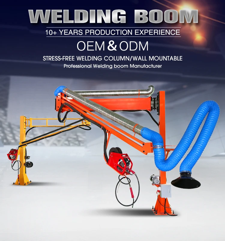 Welding Boom Arm With Welding Fume Extraction Function and Wide ...
