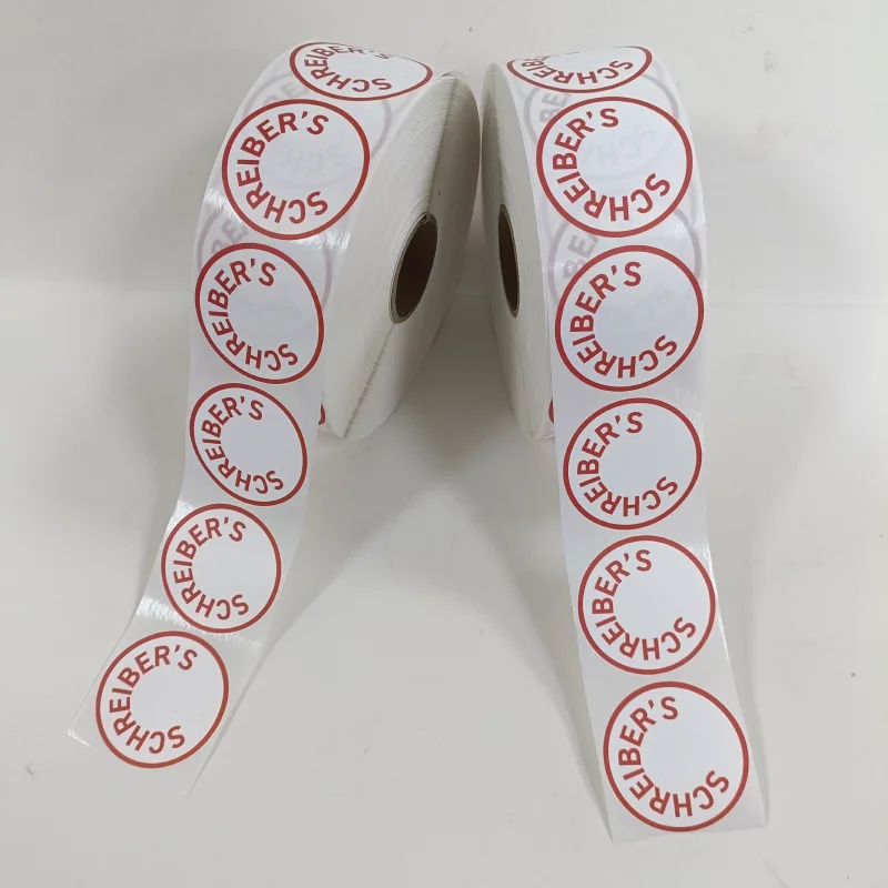 Small Round Self-adhesive Company Logo Sticker Waterproof Vinyl Custom ...