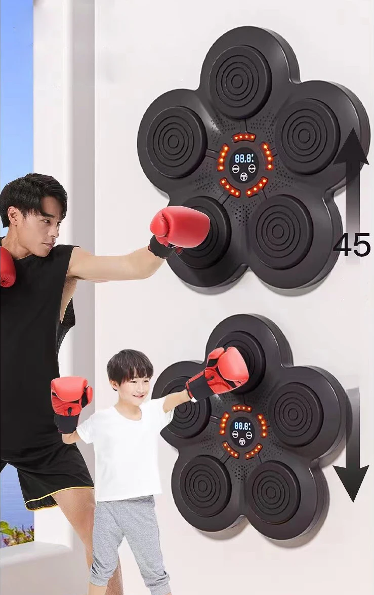 Adult & Child Multifunctional Music Boxing Machine Strength & Speed ...