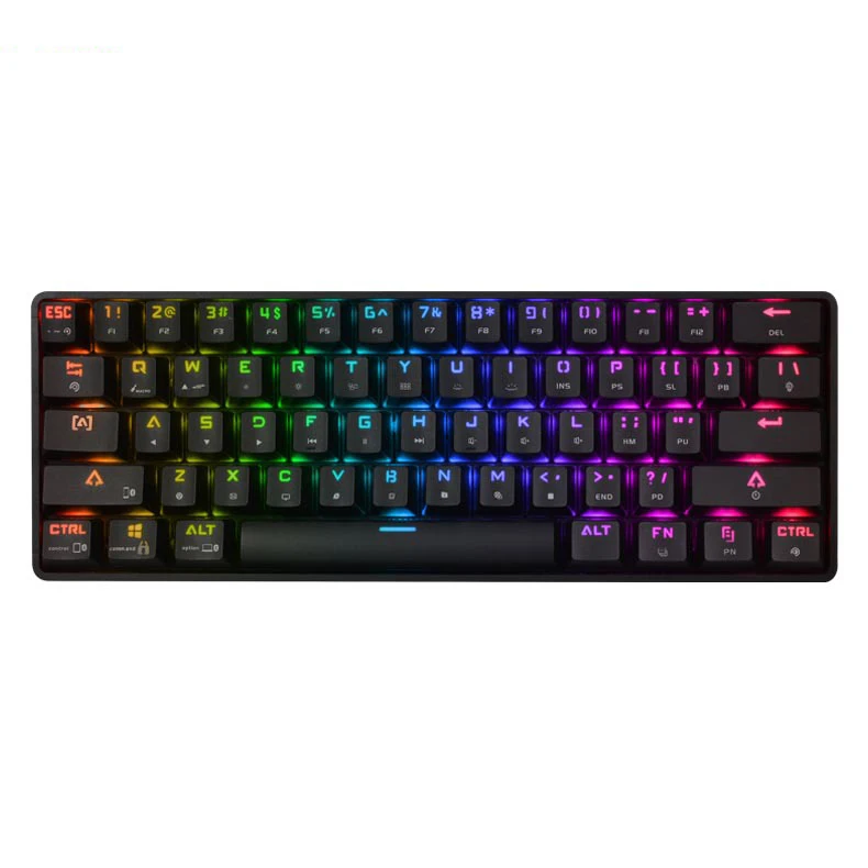 FV-G61 wireless mechanical keyboard 60% layout full key hot-swappable ...