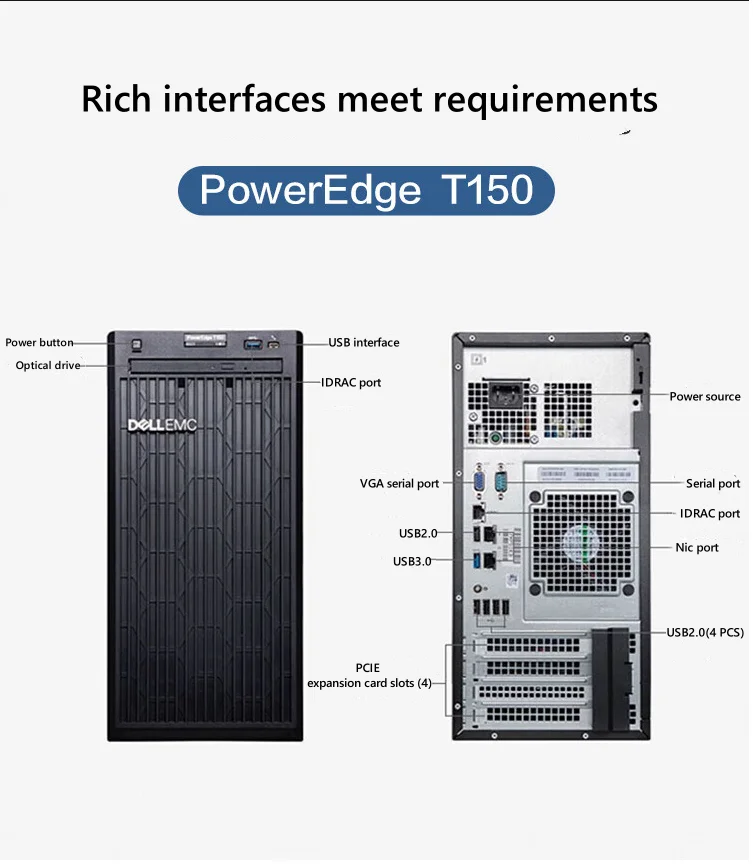 Emc Poweredge Server T150 Tower Network Server Emc Poweredge Server ...