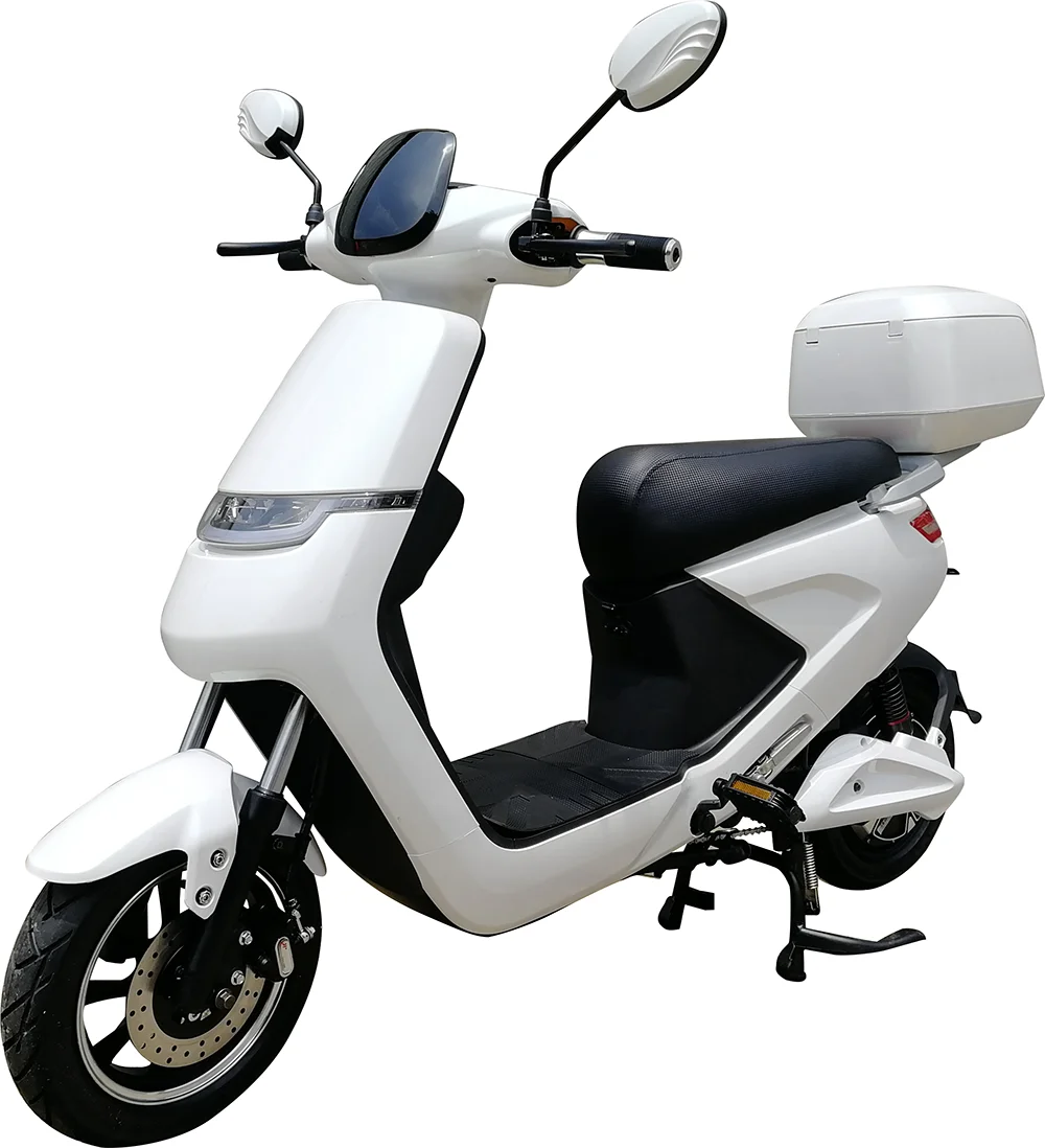 48V 500W Electric Moped with Pedals - Stylish & Efficient