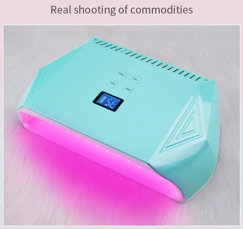 128w Rechargeable Nail Therapy Lamp X12 Salon Gel Curing Machine With ...