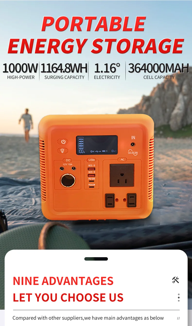 Portable Energy Storage Power Supply Lifepo4 Solar Portable Power ...