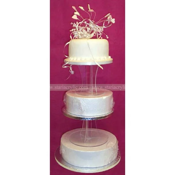 Detachable Clear Acrylic Cake Separators - Eco-friendly