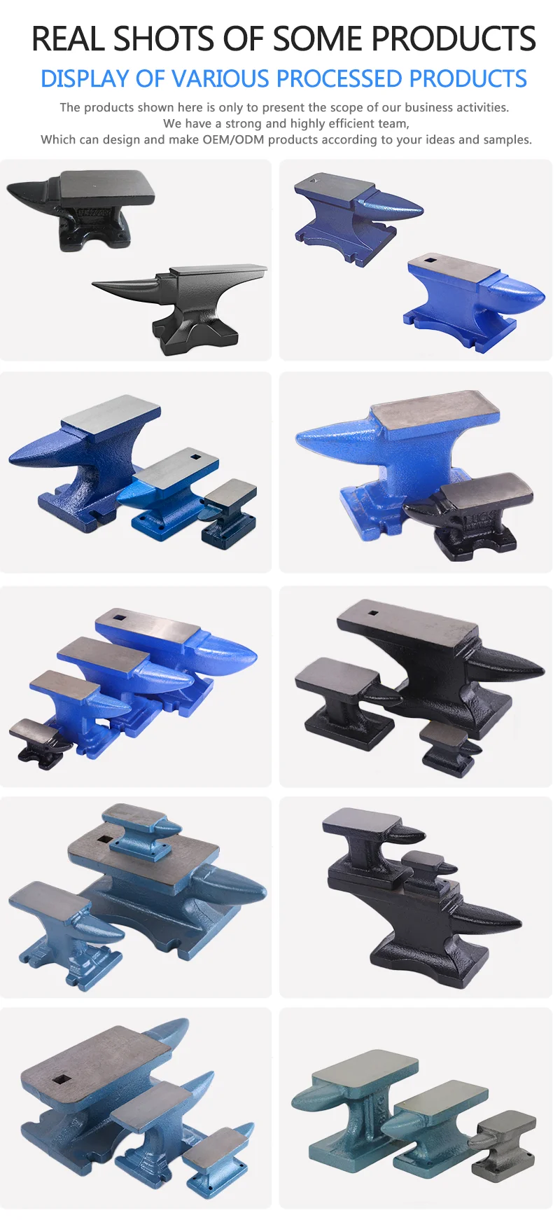 Customize Various Weights 50kg Steel Anvil Anvil 100kg Forging Anvil 150kg