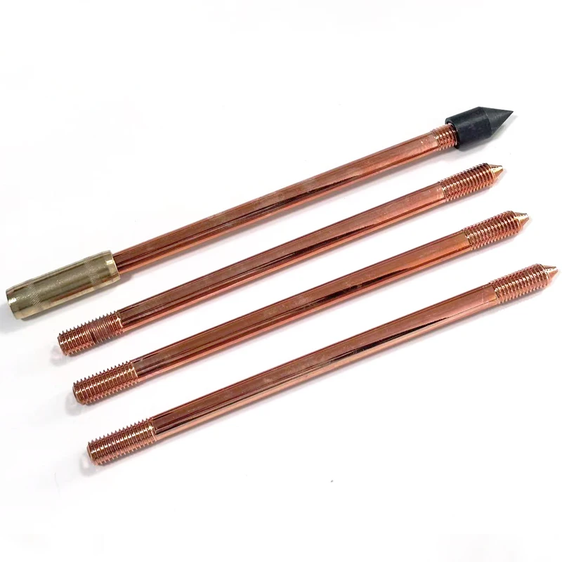 Lightning Protection Earthing System Copper Bonded Rod Ground Rod ...