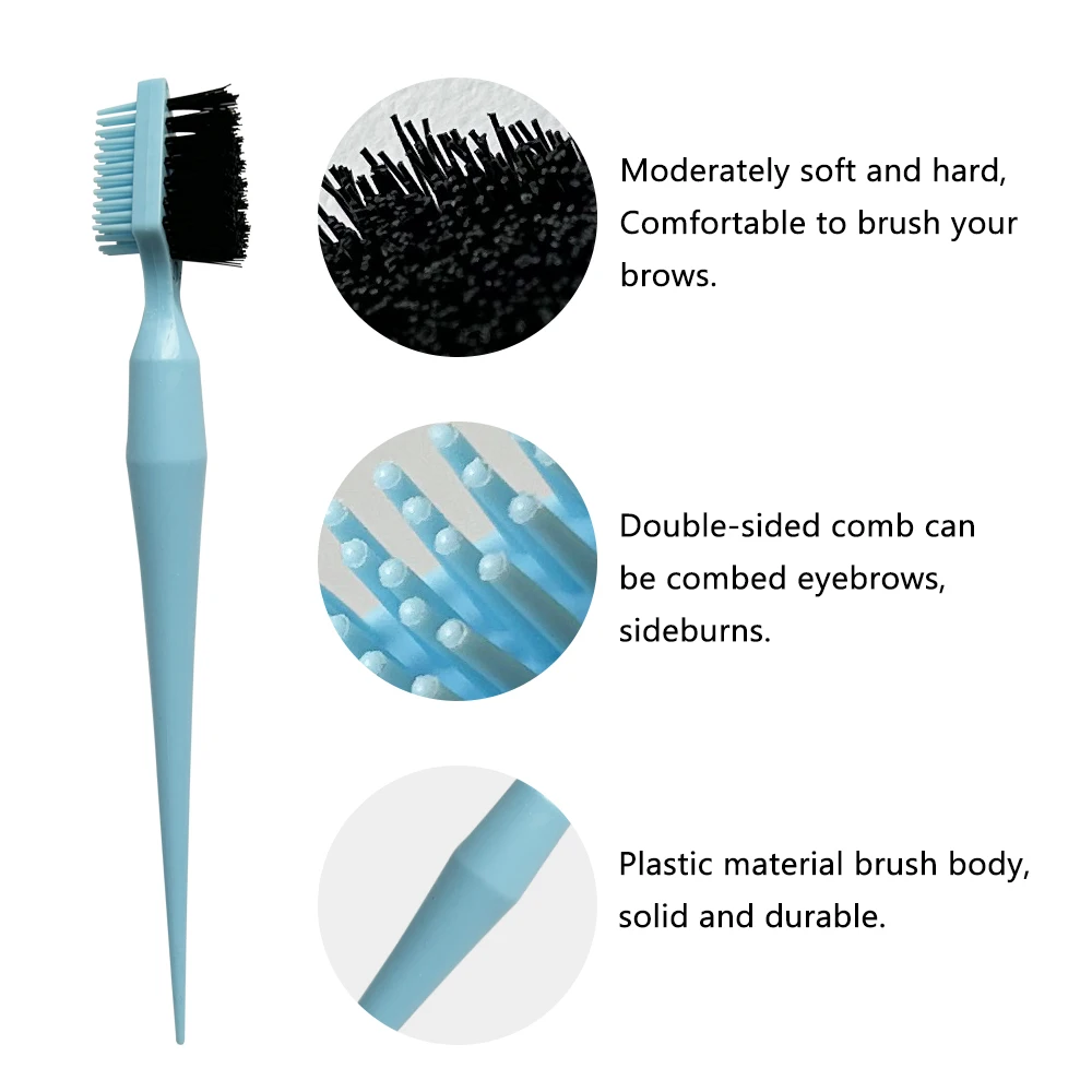 Wholesale Custom Perfect Edge Control Brush Packaging Comb Cheetah Hair Edge Brush With Logo ...