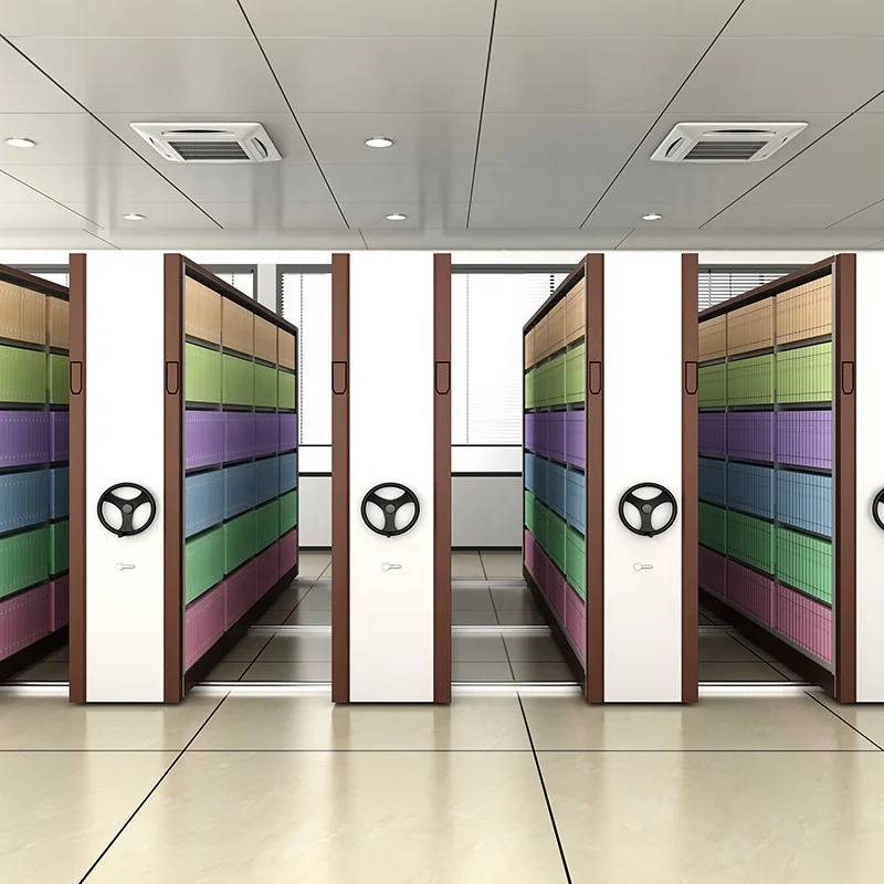 Multi Color Steel Bulk Filing Cabinet for Archives Library Mechanical ...