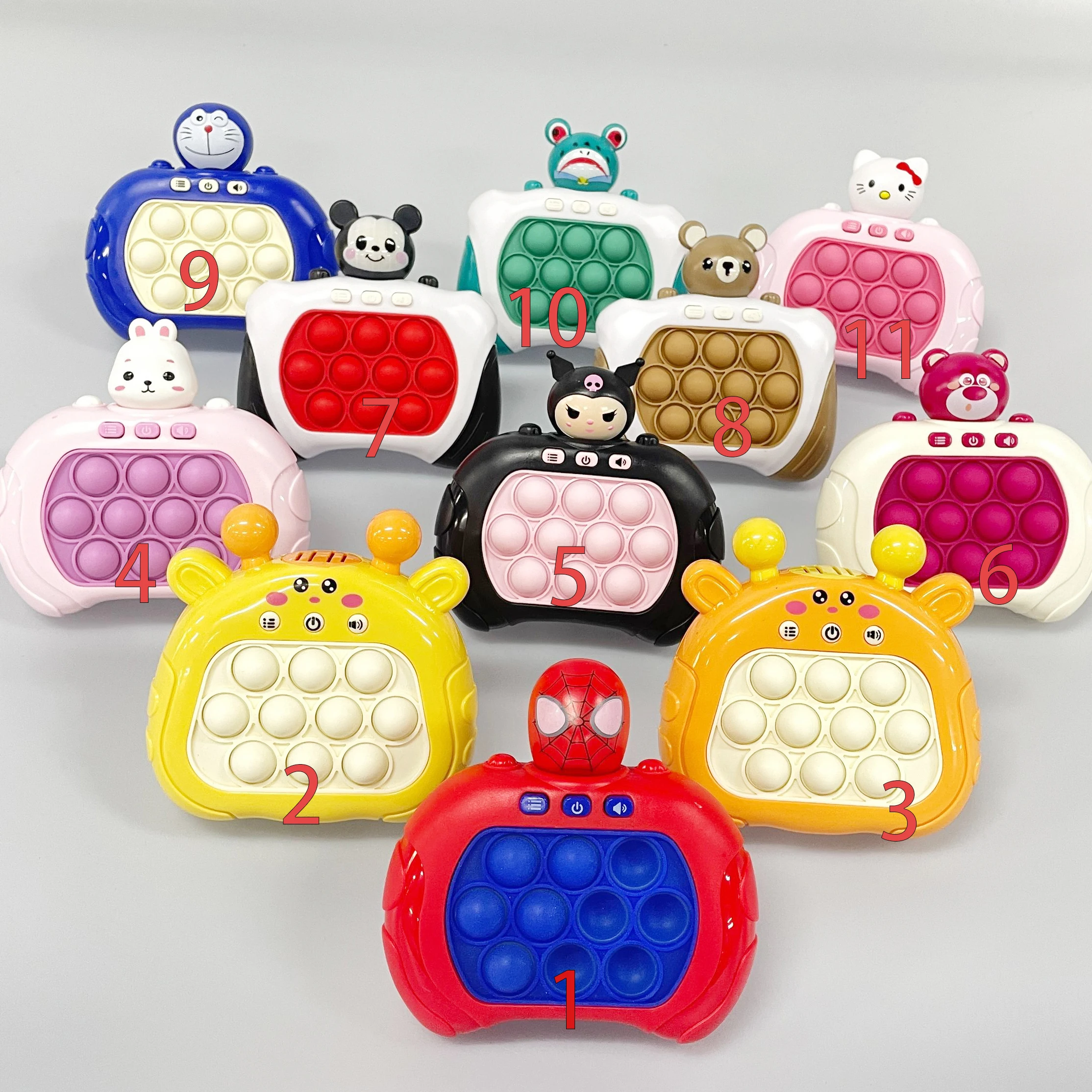 2024 New Quick Pop Light Up Console Game Fast Push It Fidget Toy Quick ...