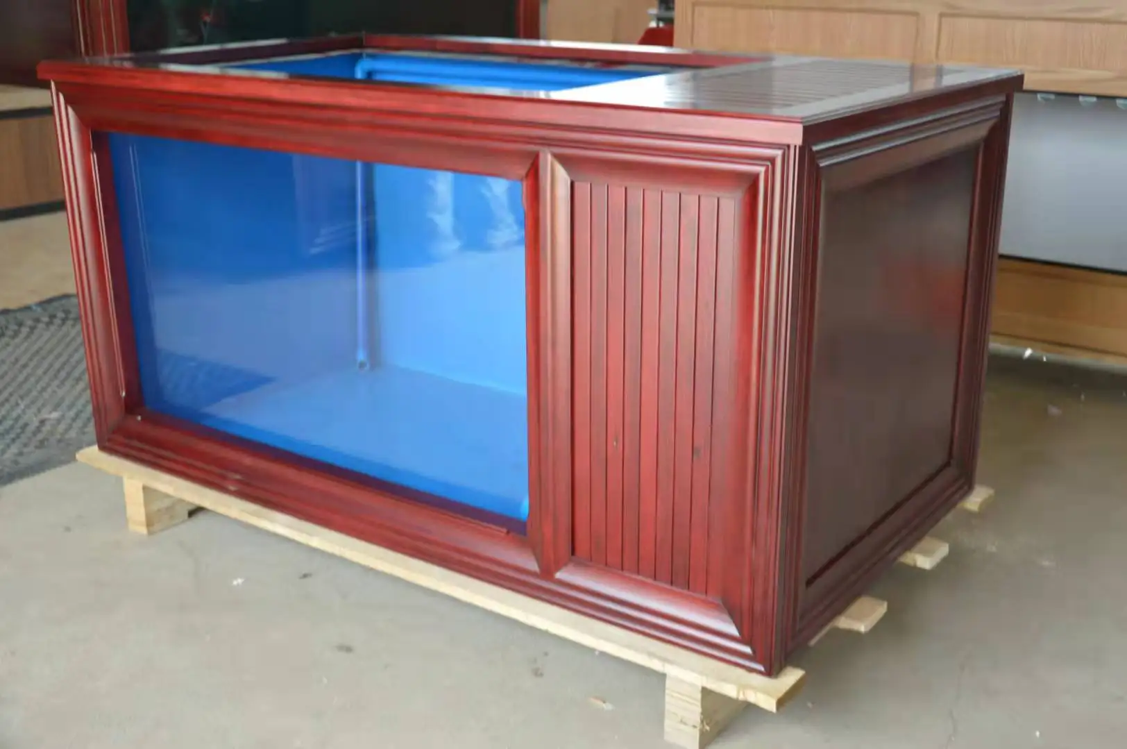Aquarium Koi Pond FRP Fiberglass Fish Tank with Viewing Window and Side ...