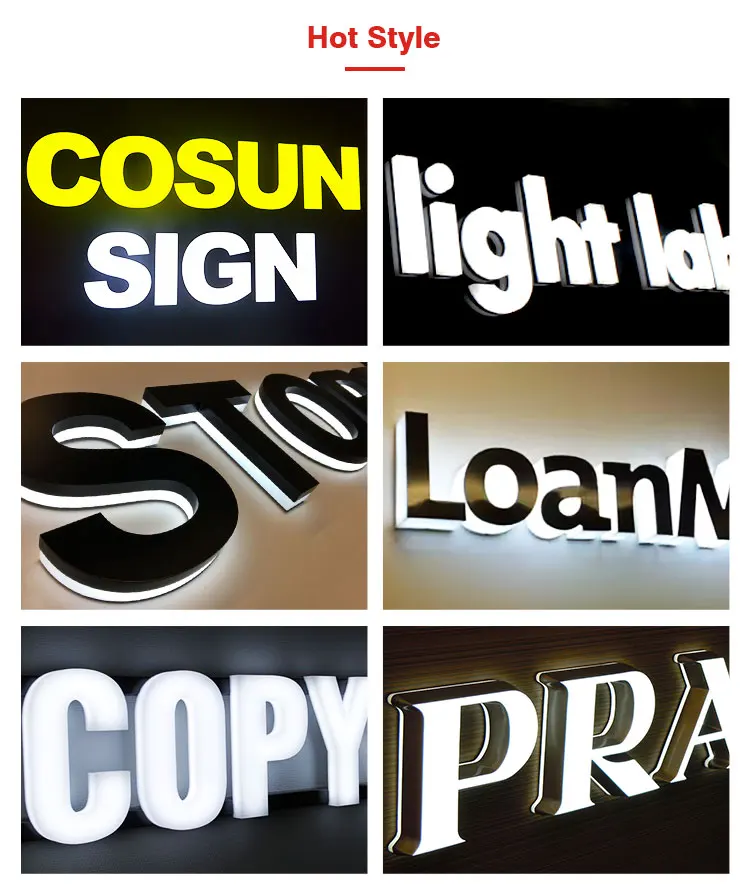 Custom Color Optical Shop Sign Board Design Name Mobile Acrylic LED
