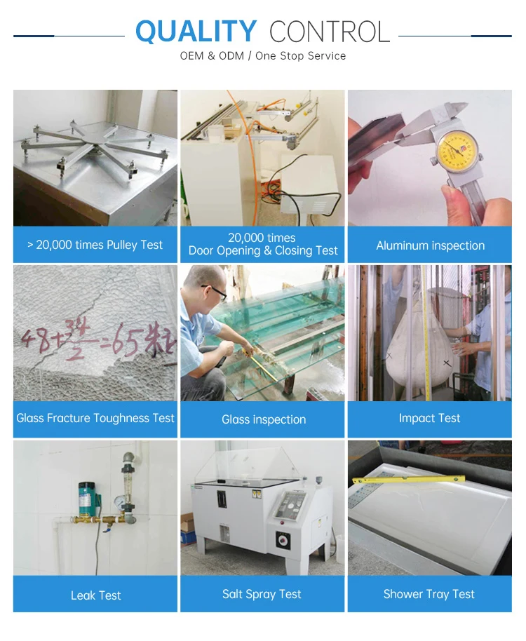 Безрамная обходная раздвижная душевая дверь из закаленного стекла для ...